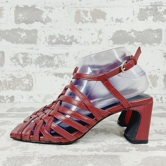 Seychelles | Shoes | New Seychelles Burgundy Red Charter Strappy Block ...